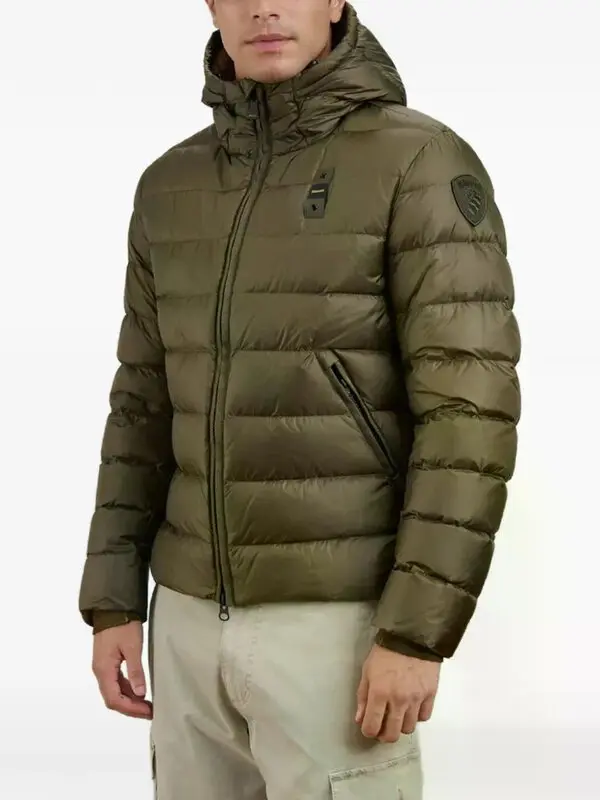 BLAUER. Quilted Hooded Jacket