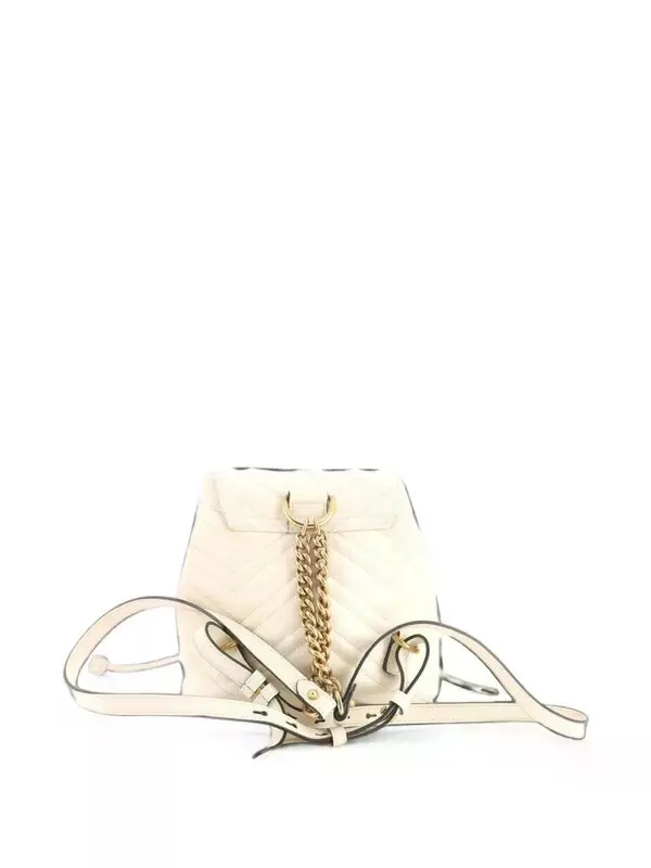 Gucci Gg Marmont Drawstring Matelasse Leather Mini Backpack