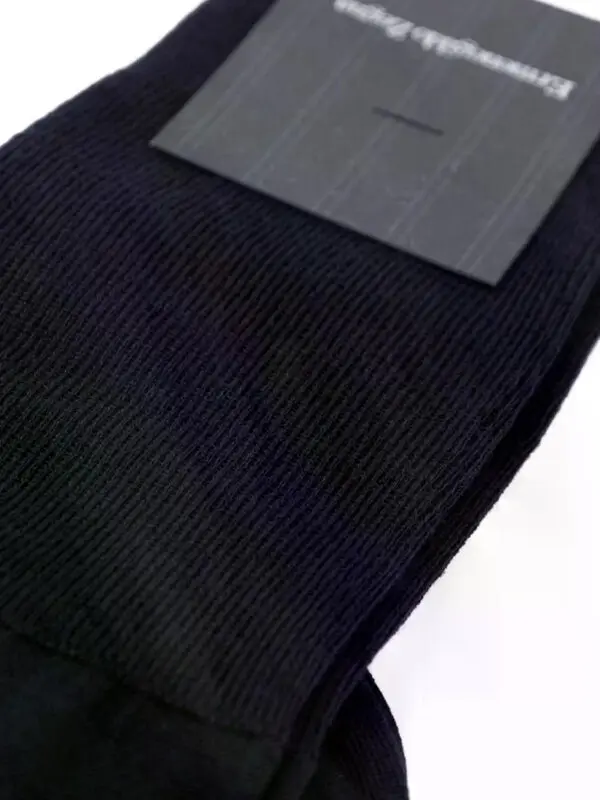 Zegna Ribbed-knit Socks