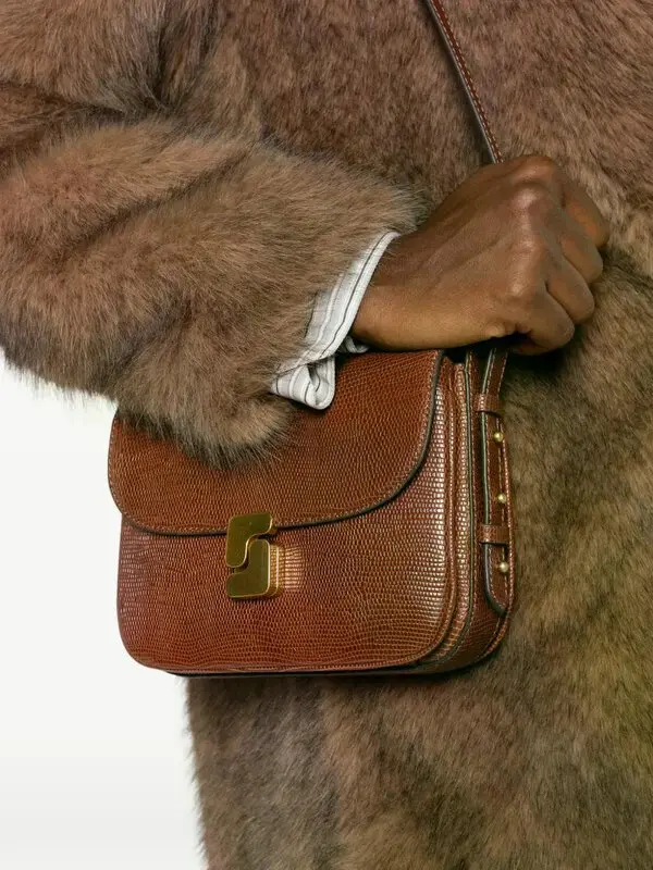 Soeur Bellissima Lizard-effect Leather Shoulder Bag