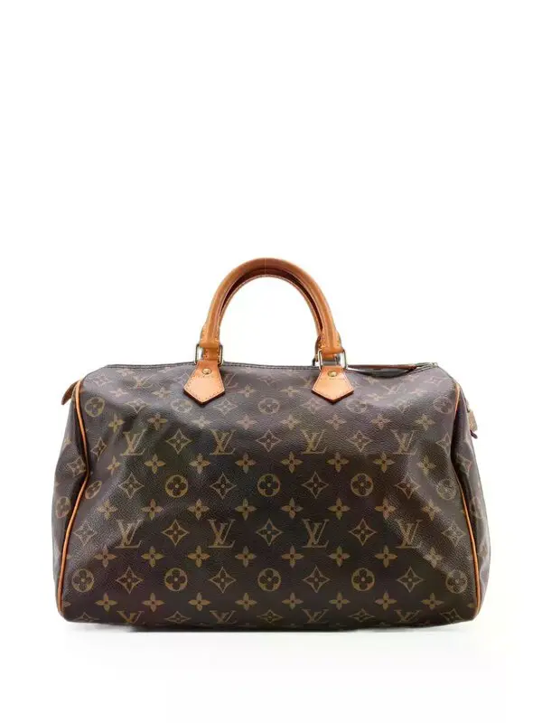 LOUIS VUITTON Speedy Handbag Monogram Canvas 35 Satchel