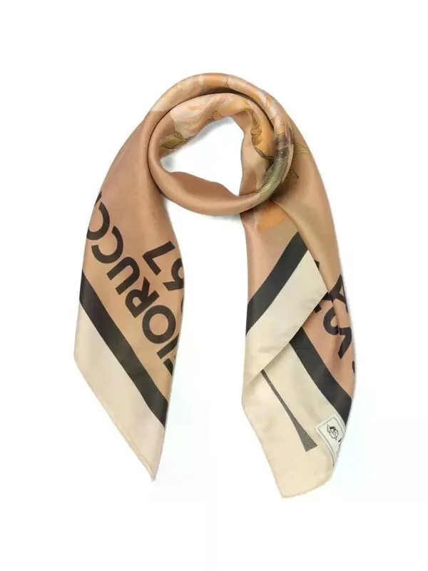 Fiorucci Bouquet Angels Graphic-print Scarf - Brown
