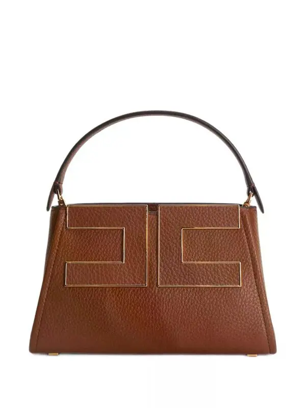 Elisabetta Franchi Handbag With Logo - Brown