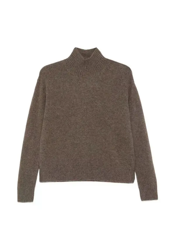 Max Mara Nocino Mock-neck Ribbed-trim Sweater