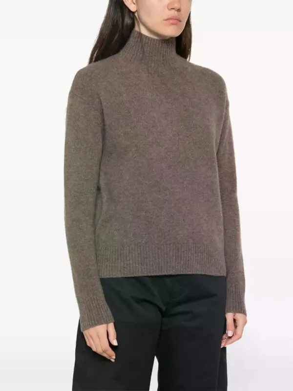 Max Mara Nocino Mock-neck Ribbed-trim Sweater