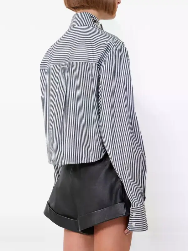 Sportmax Crystal-embellished Striped Shirt