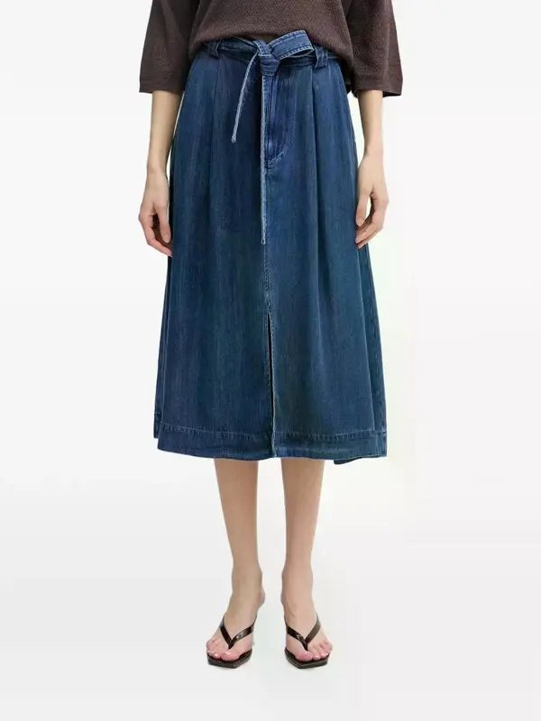 MOS MOSH Mmkoda Dinem Belted Pleated Midi Skirt