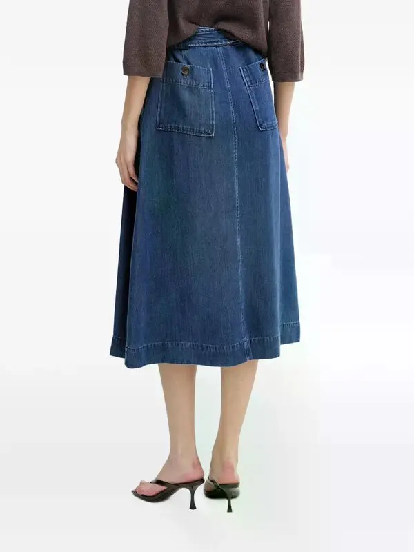 MOS MOSH Mmkoda Dinem Belted Pleated Midi Skirt