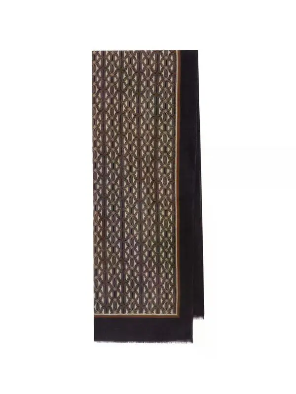 Malìparmi Geometric-print Fringed Scarf