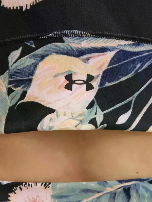 Under Armour Meridian Floral-pattern Fitted Sports Bra