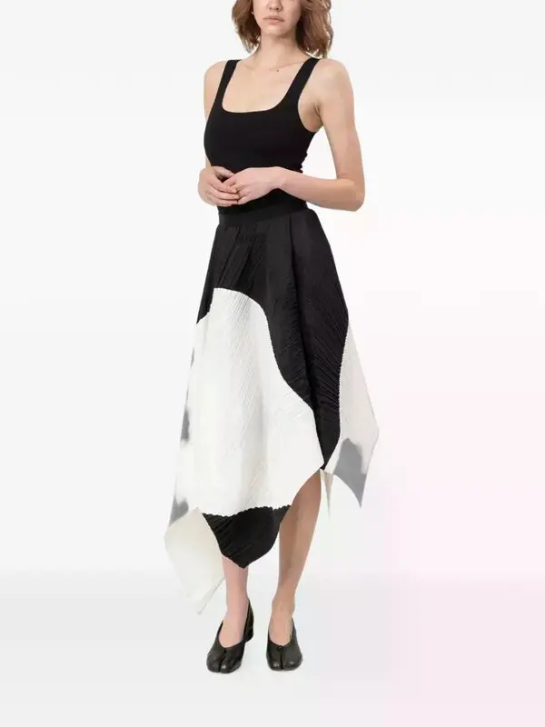ENTIRE STUDIOS Veer Pleated Asymmetric Skirt