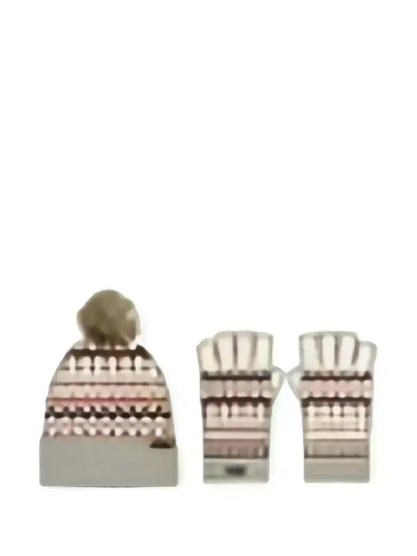 Barbour Holly Beanie Hat And Gloves Set
