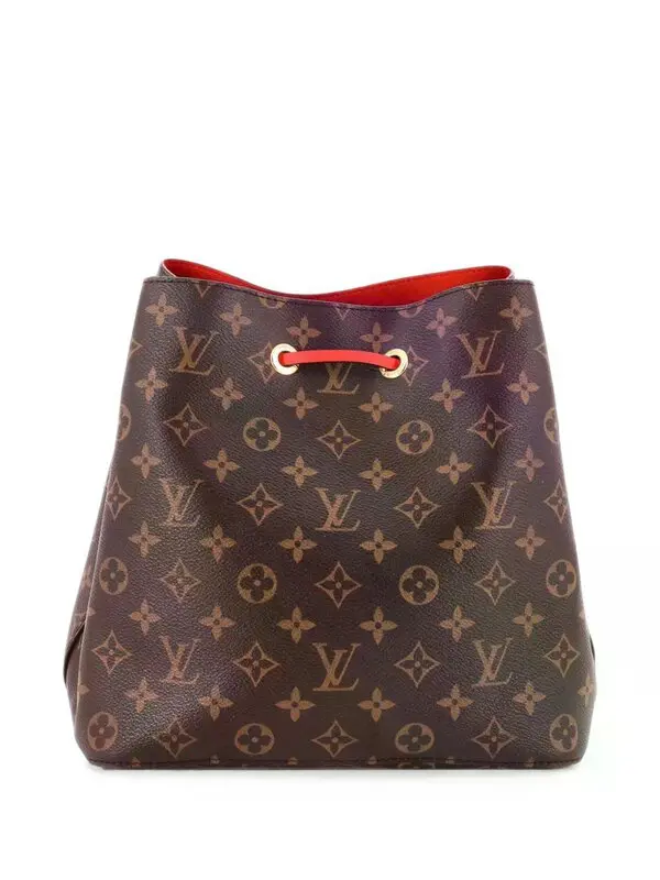 LOUIS VUITTON Neonoe Handbag Monogram Canvas With Leather Mm Bucket Bag
