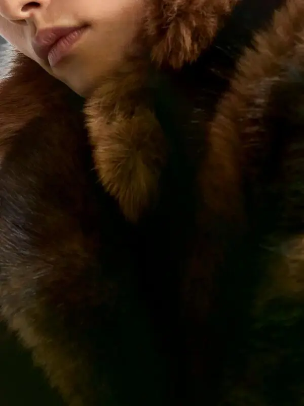 YVES SALOMON Fur-effect Shearling Coat