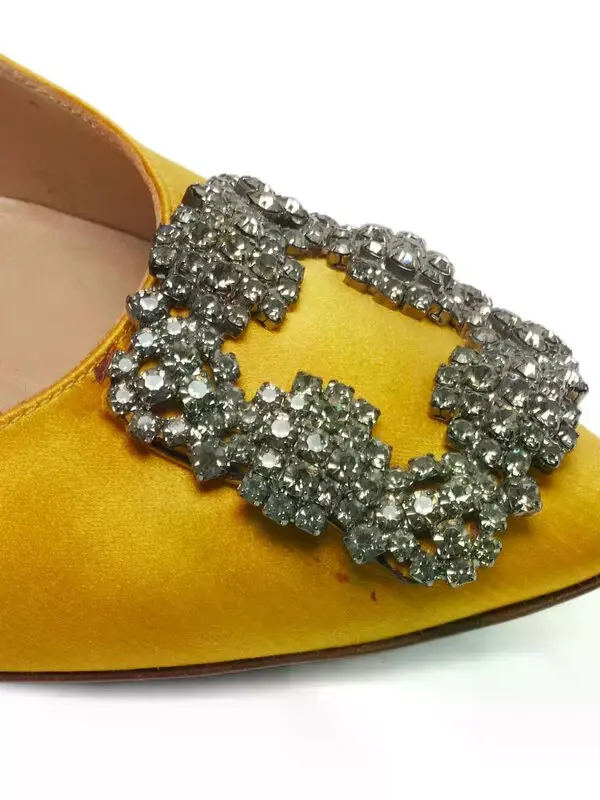Manolo Blahnik Hangisi Crystal-buckle Pumps