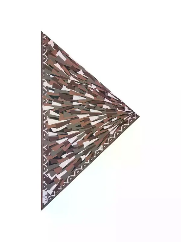 Emilio Pucci Baiadera-print Silk Triangle Scarf
