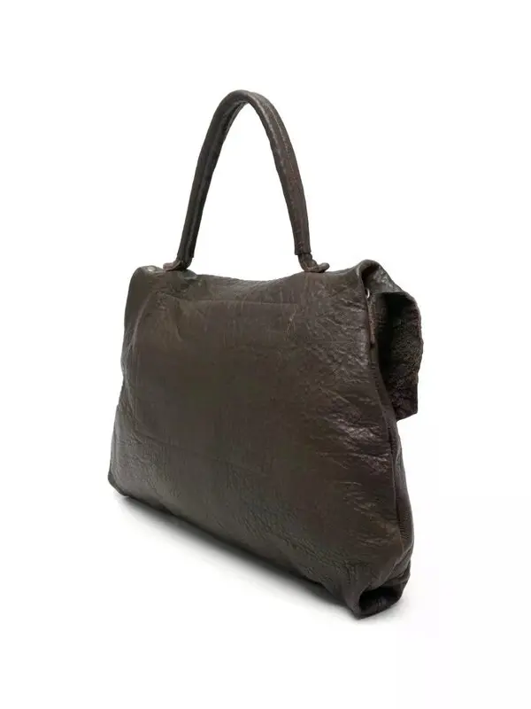UN TE' DA MATTI Il Cappellaio Matto Leather Tote Bag