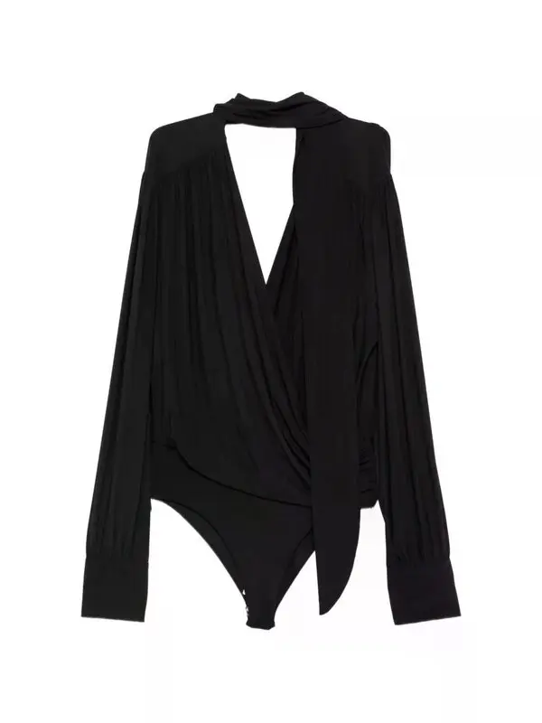 AMAZUIN Keila Draped Wrap-style Body Suit