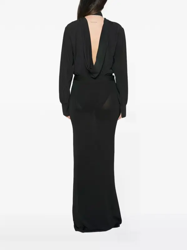 AMAZUIN Keila Draped Wrap-style Body Suit