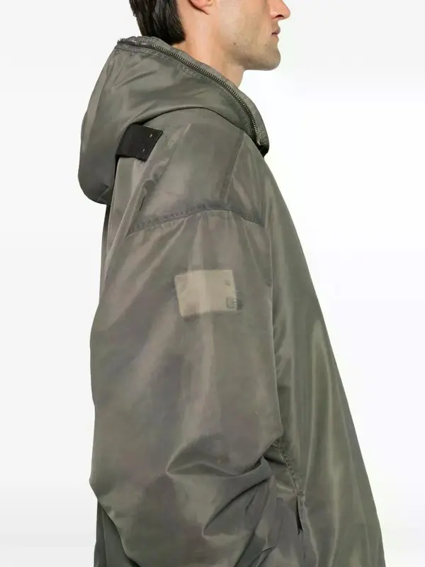 Rick Owens Hooded Zip-up Coat