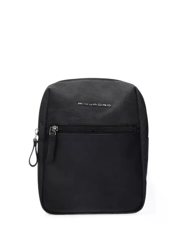 PIQUADRO Logo-plaque Zip-fastening Messenger Bag