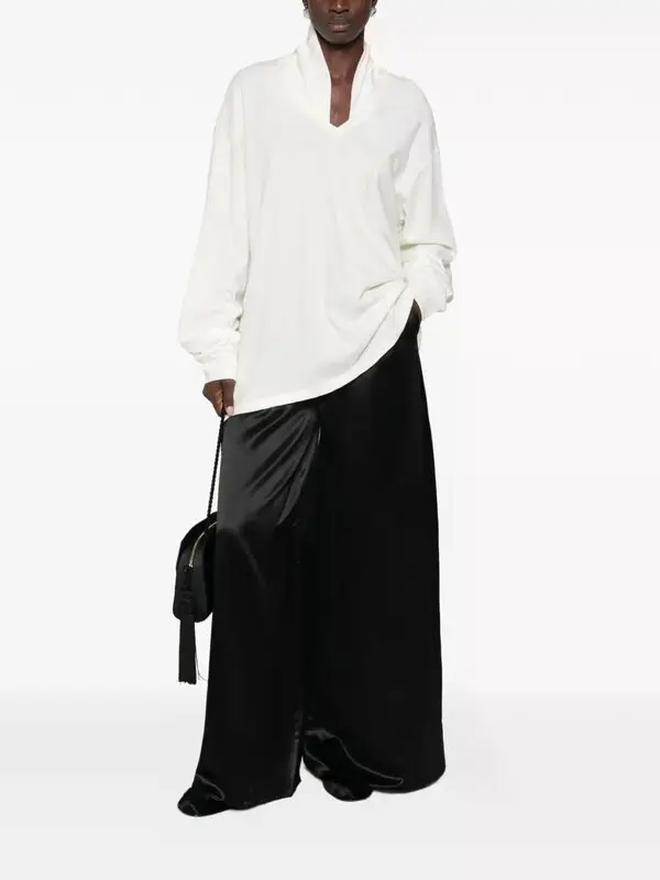 VIKTORIA CHAN Inez Shawl-collar Sweater - Neutrals
