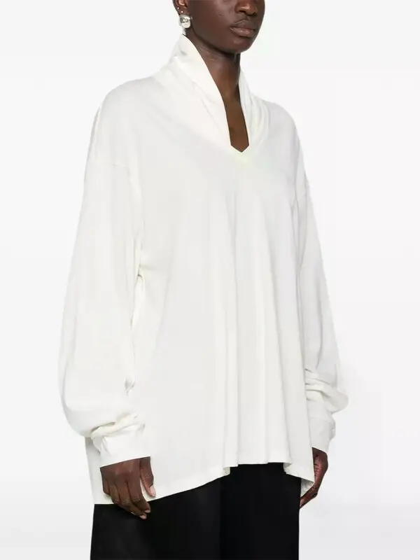 VIKTORIA CHAN Inez Shawl-collar Sweater - Neutrals