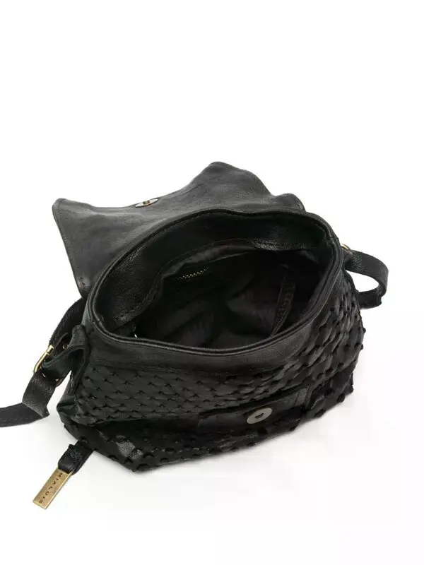 MIALUIS Mini Do Taipan Pleated Leather Shoulder Bag
