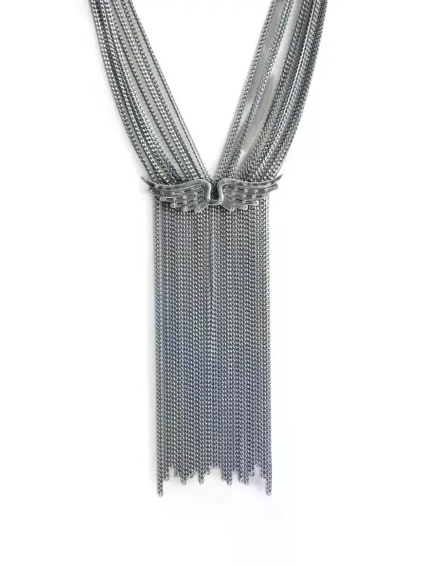 Zadig&Voltaire Rock Star Wing-motif Fringe Necklace
