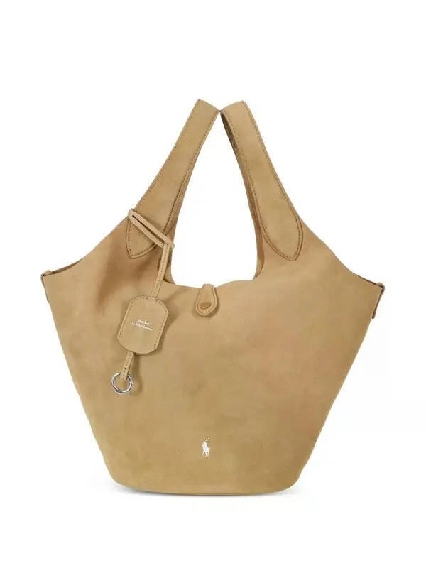 Polo Ralph Lauren Polo Play Suede Tote - Neutrals