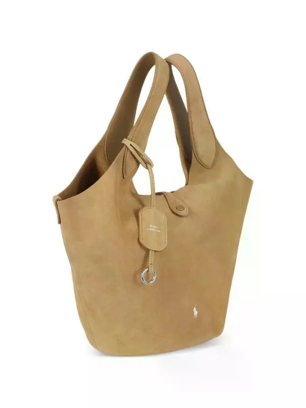 Polo Ralph Lauren Polo Play Suede Tote - Neutrals