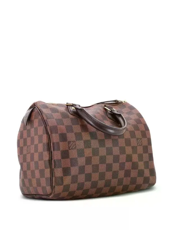 LOUIS VUITTON Speedy Handbag Damier 25 Satchel - Brown