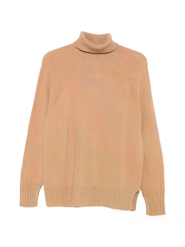 TWINSET Roll-neck Raglan-sleeve Sweater - Neutrals