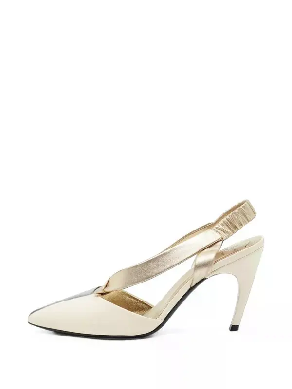 ROGER VIVIER V Type Pointed-toe Slingback Pumps