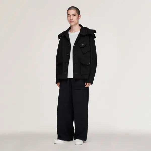 Adidas Y-3 Twill Hooded Blouson Jacket