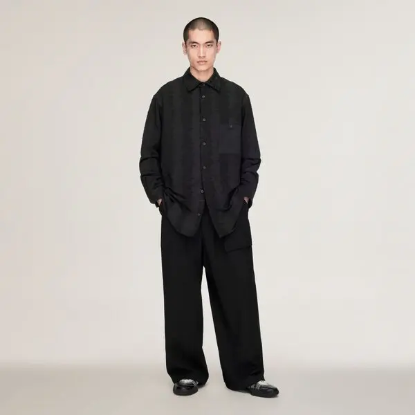 Adidas Y-3 Deco Stitch Long Sleeve Shirt - Black