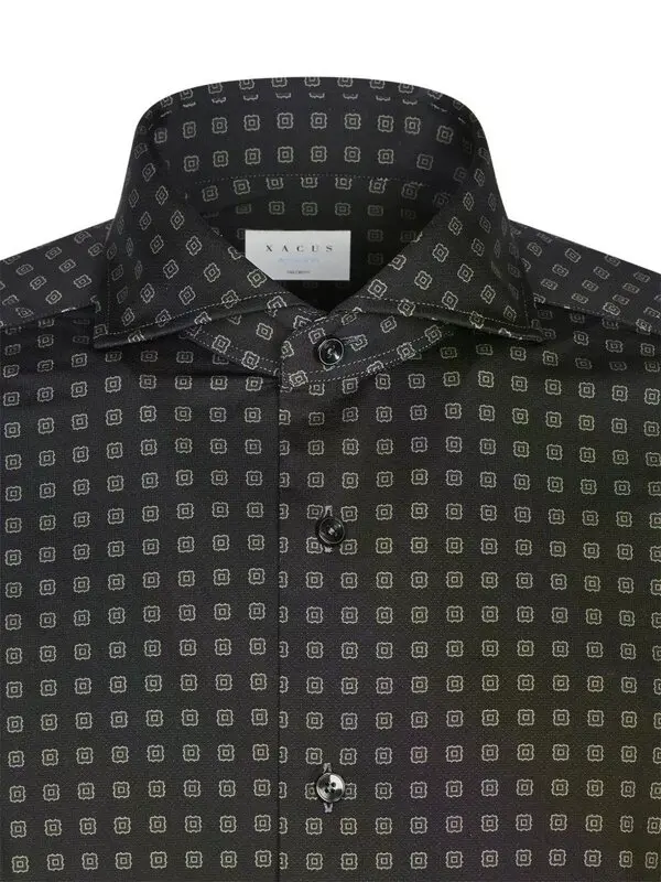 XACUS Geometric-print Shirt