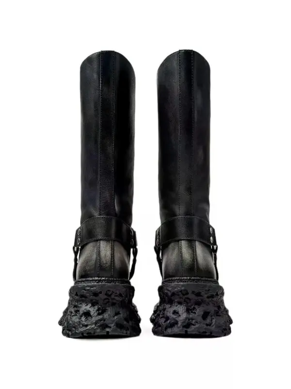 Camper Terroso Leather Biker Boots