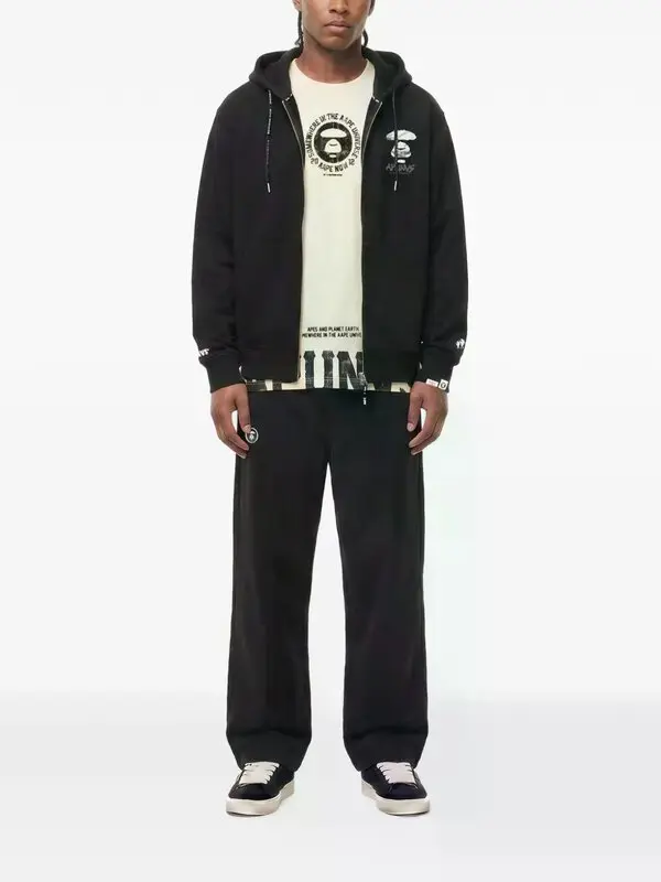 AAPE BY *A BATHING APE Logo-print Zip-up Hoodie