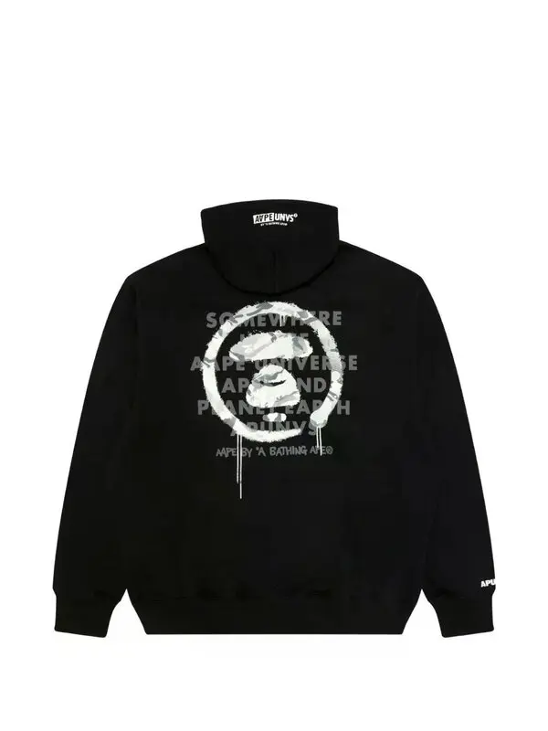 AAPE BY *A BATHING APE Logo-print Zip-up Hoodie