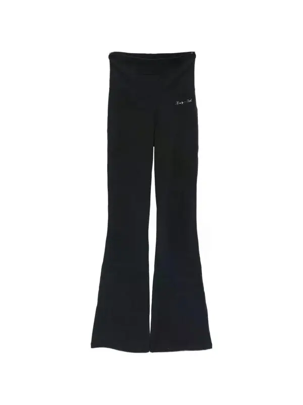 Sporty & Rich Benedetta Logo-print Flared Trousers