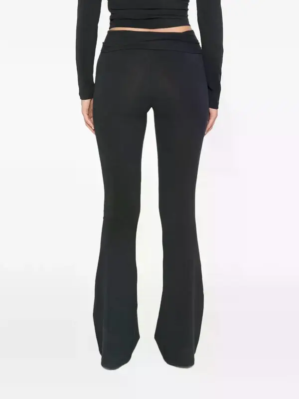 Sporty & Rich Benedetta Logo-print Flared Trousers
