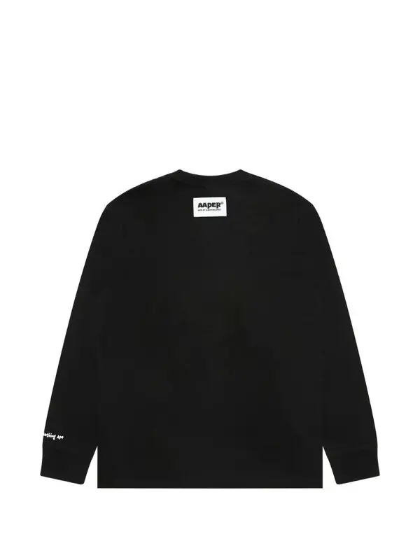 AAPE BY *A BATHING APE Aaper Long-sleeve Cotton T-shirt