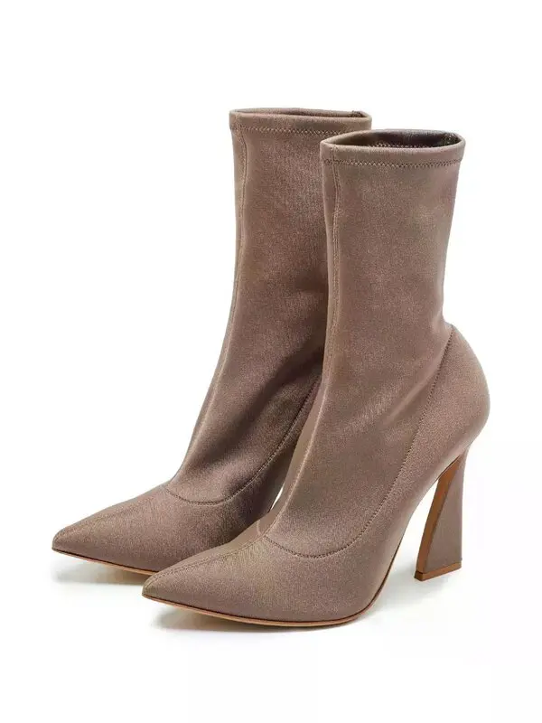 GIANVITO ROSSI Pointed-toe Sculptural-heel Ankle Boots