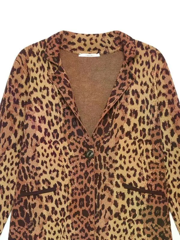 Malìparmi Leopard-print Jacquard Blazer