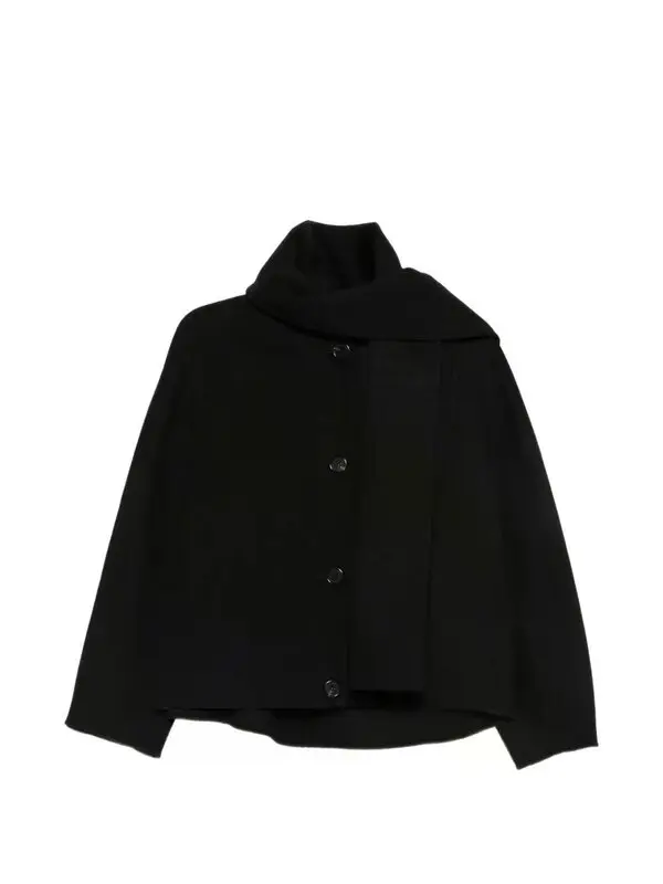 Max Mara Scarf-detail Button-up Jacket
