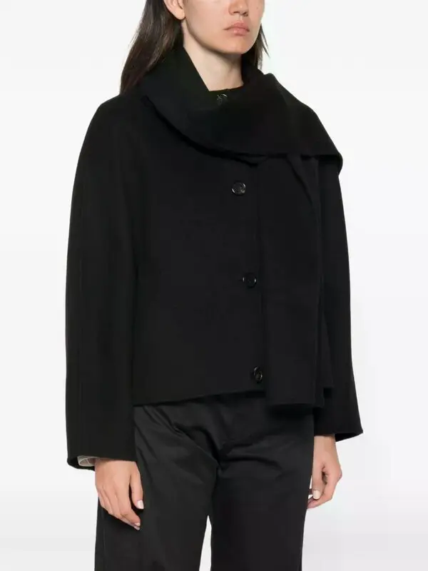 Max Mara Scarf-detail Button-up Jacket