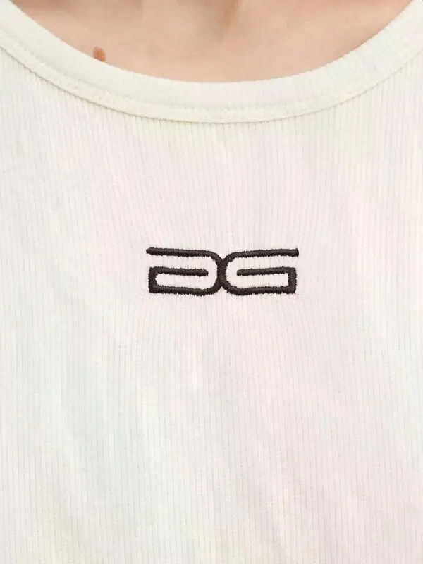 GESTUZ Embroidered-logo T-shirt