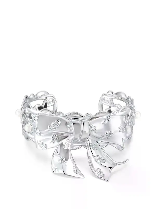 SHUSHU/TONG X Yvmin Bow-motif Cuff Bracelet