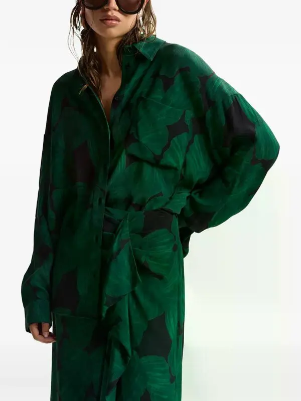 Essentiel Antwerp Tropical-print Oversized Shirt